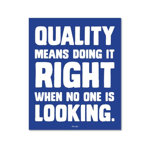 Quality Means Inspirational Art 346761FX | Successories