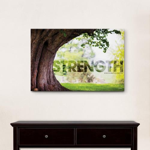 Motivational Art - Strength Tree Office Art - Motivational Prints