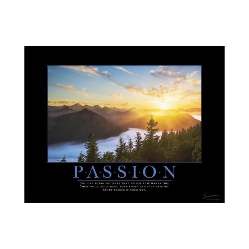 Passion Sunrise Mini Motivational Poster 756017 | Successories