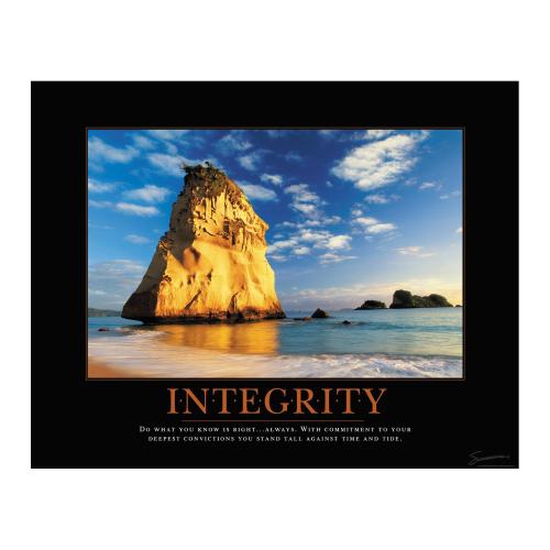 Integrity Cathedral Rock Motivational Poster 733455