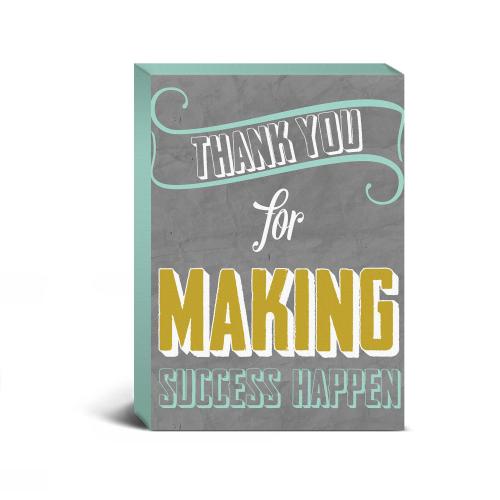 Thank You for Making Success Happen Inspirational Art 344007FX | Inspi