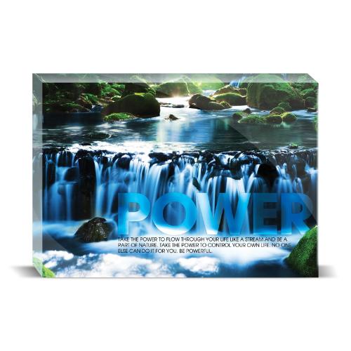 Power Waterfall Infinity Edge Wall Decor - Motivational Posters