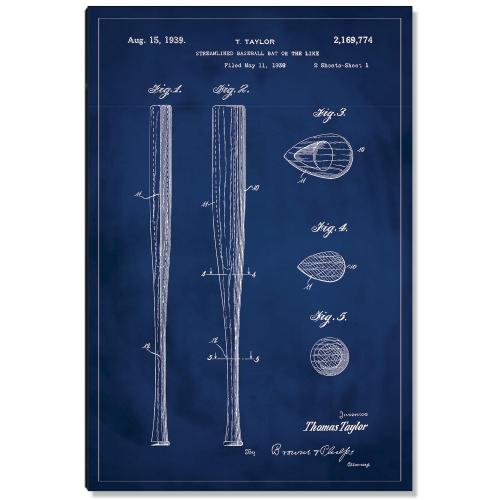 Baseball Bat Patent Art 110001-AC-12 | Patent Art | Successories