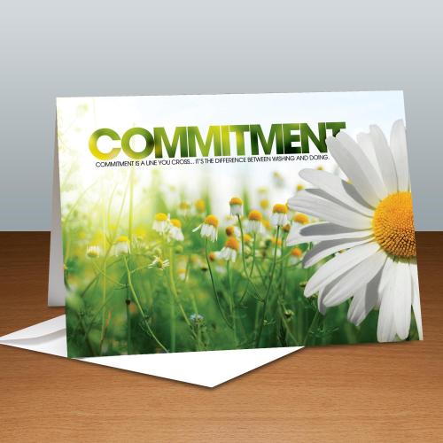 Commitment Daisy Infinity Edge 25-Pack Greeting Cards | Modern ...