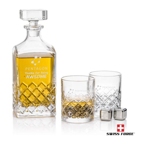 Longford Decanter Set & Ice Cubes BWA201-LF | Barware