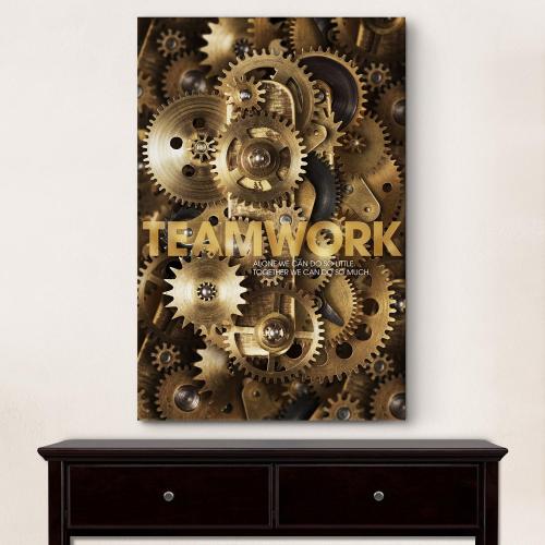 Teamwork Gears Motivational Art 704241 | Modern