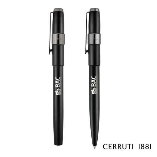 Cerruti 1881 Block Ballpoint Pen & Fountain Pen Gift Set