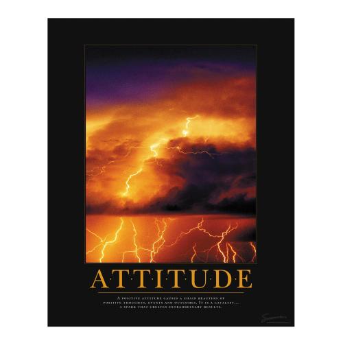 Motivational Posters | Attitude Lightning Motivational Poster 734966