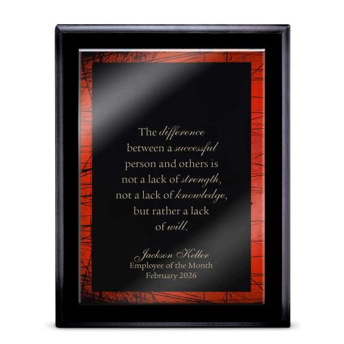 Posthumous Award Plaque Wording